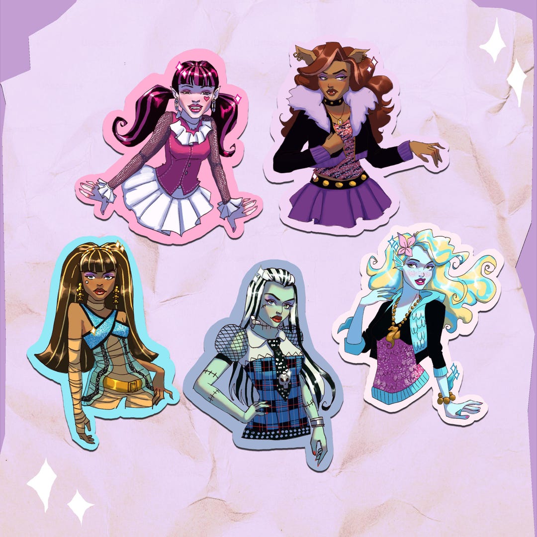 MONSTER HIGH Stickers Pack - Etsy
