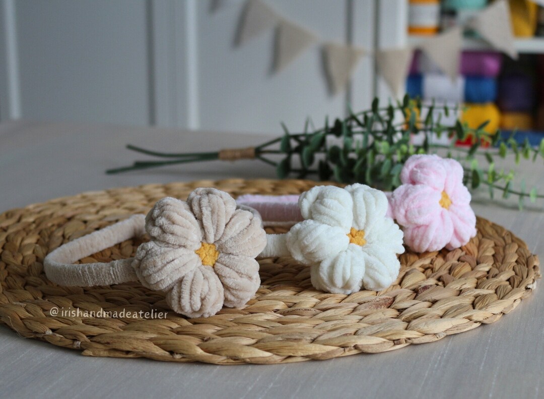 Velvet Daisy Crown, Velvet Headband, Velvet Daisy, Unique Accessory ...