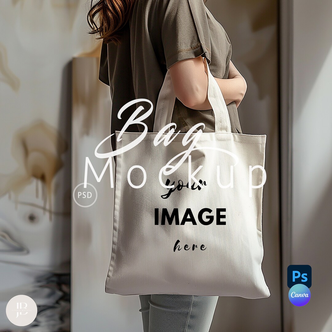 Tote Bag Mockup,shopping Bag Model Mockup Psd,blank Totebag Mock Up ...