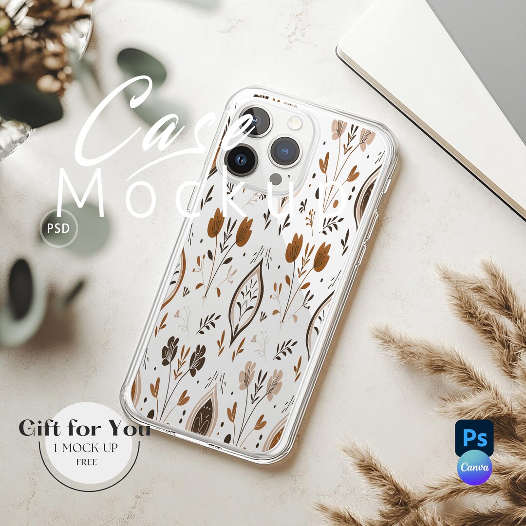 Clear Phone Case Mockup, iPhone 15 Transparent Case Mock Up|phone Cover ...