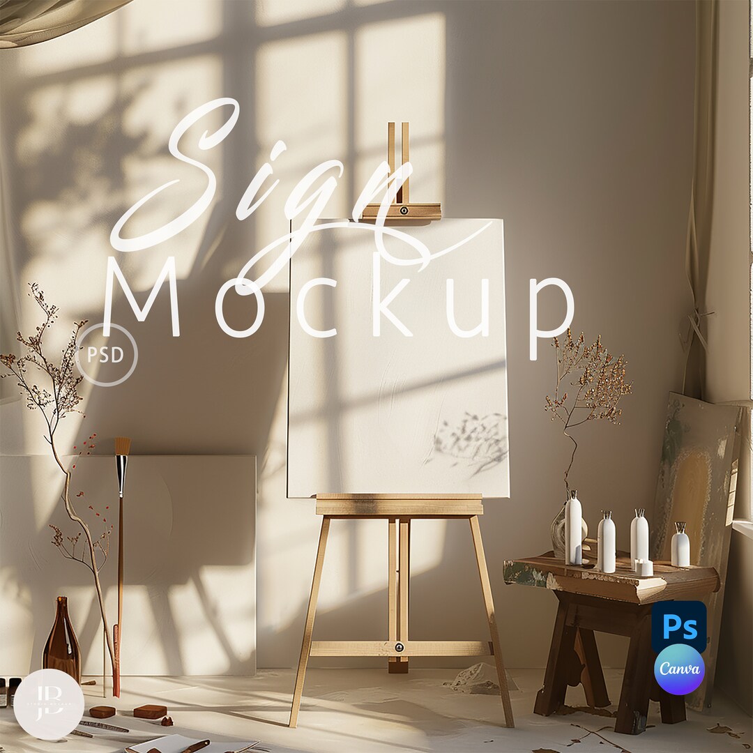 Welcome Sign Mockup, Easel Sign Mock Up, Wedding Seating Chart Mockup ...