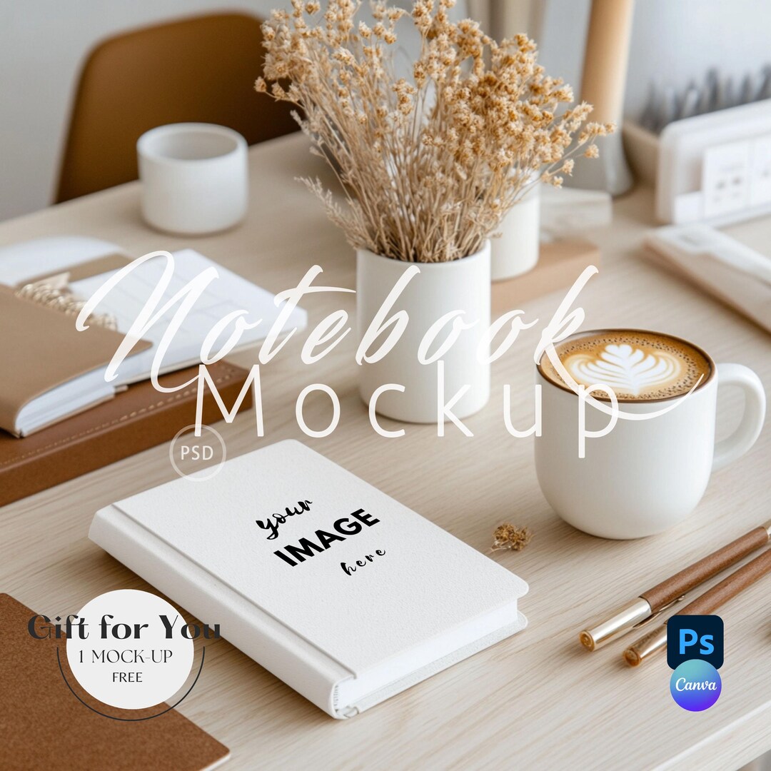 Hardcover BOOK Journal Mockup| Notebook Journal Mock up | Hard Backed ...