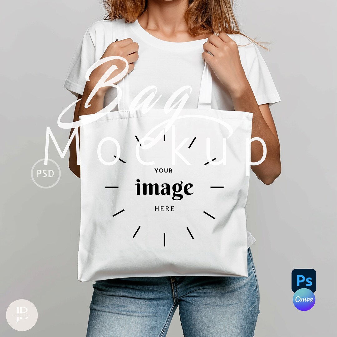 Tote Bag Mockup,shopping Bag Model Mockup Psd,blank Totebag Mock Up ...