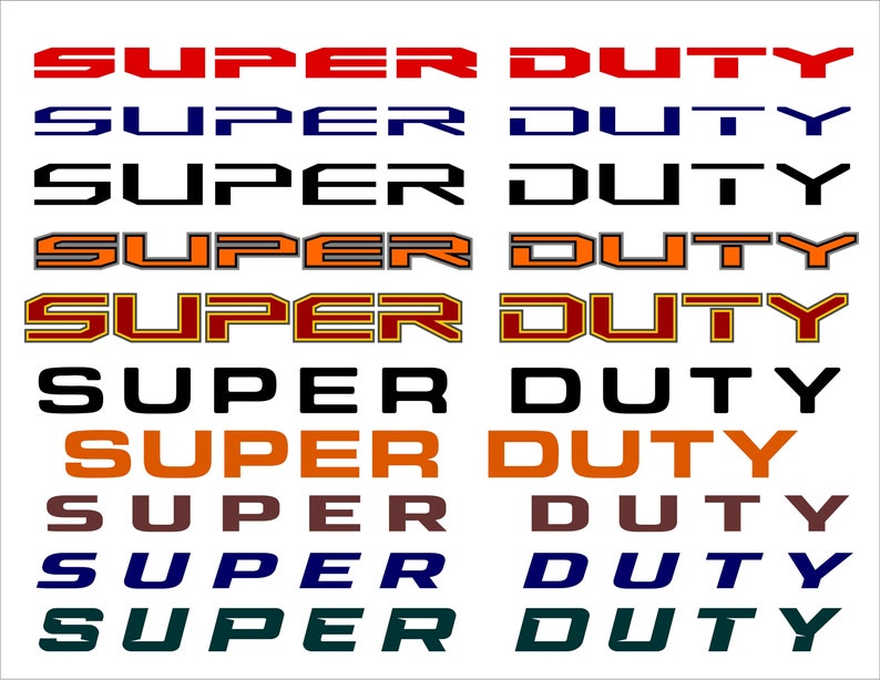 Ford Truck Super Duty Badges SVG Bundle. Pick up Lariat, Platinum, King ...