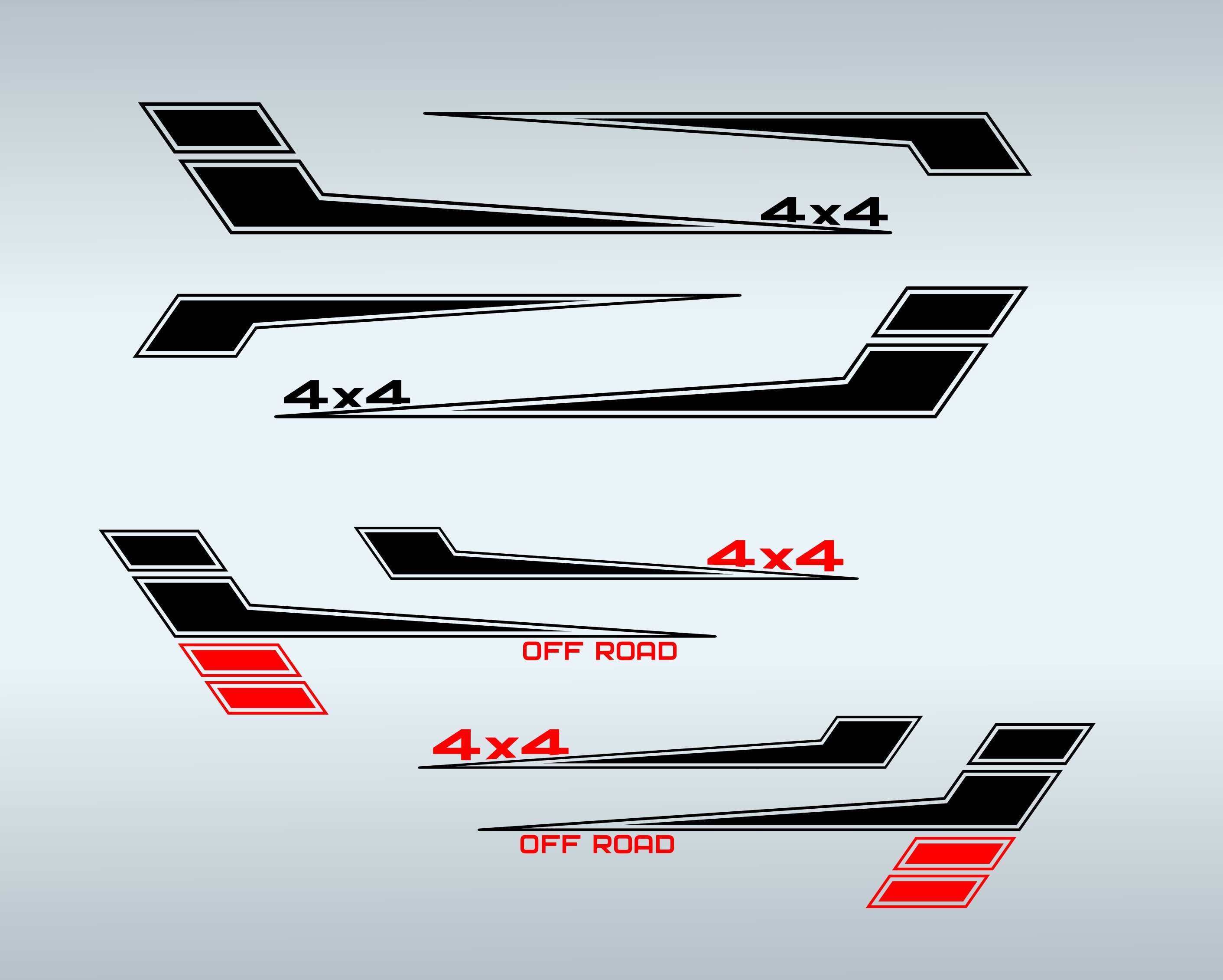 Car Body Side Door Sticker Stripe SVG Bundle. Suitable for Printing or ...