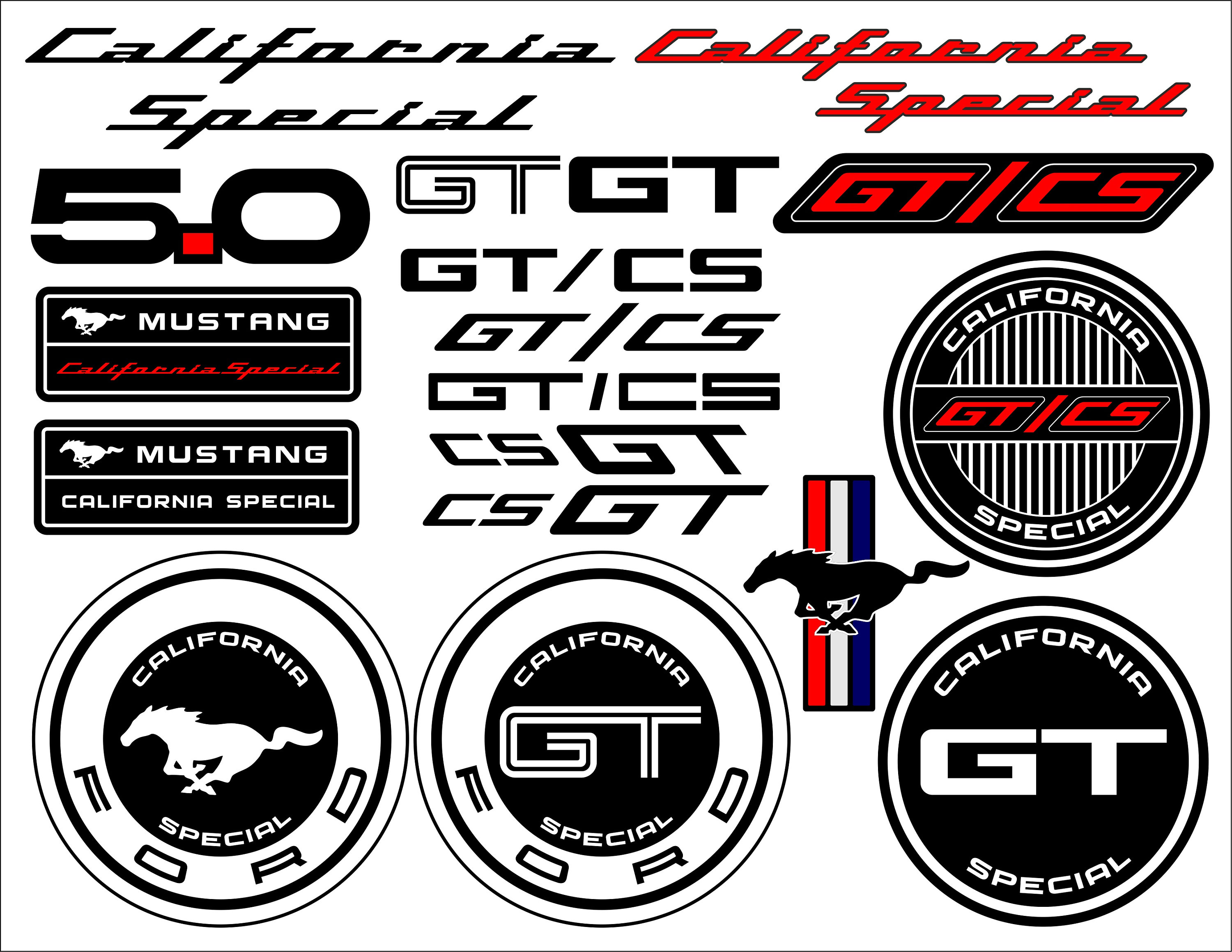 Ford Mustang 2020 SVG Bundle. Classic American Sport Muscle Car ...