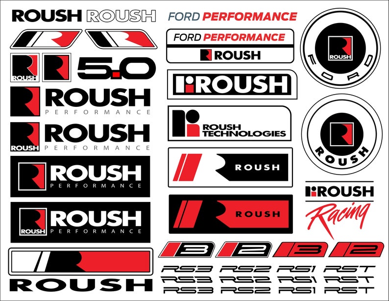 Ford Mustang 2020 SVG Bundle. American Muscle Car. ROUSH Performance ...