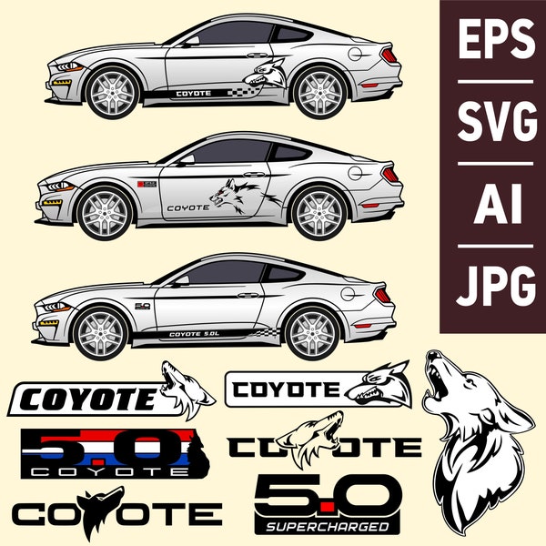 Ford Coyote 5.0 Svg - Etsy