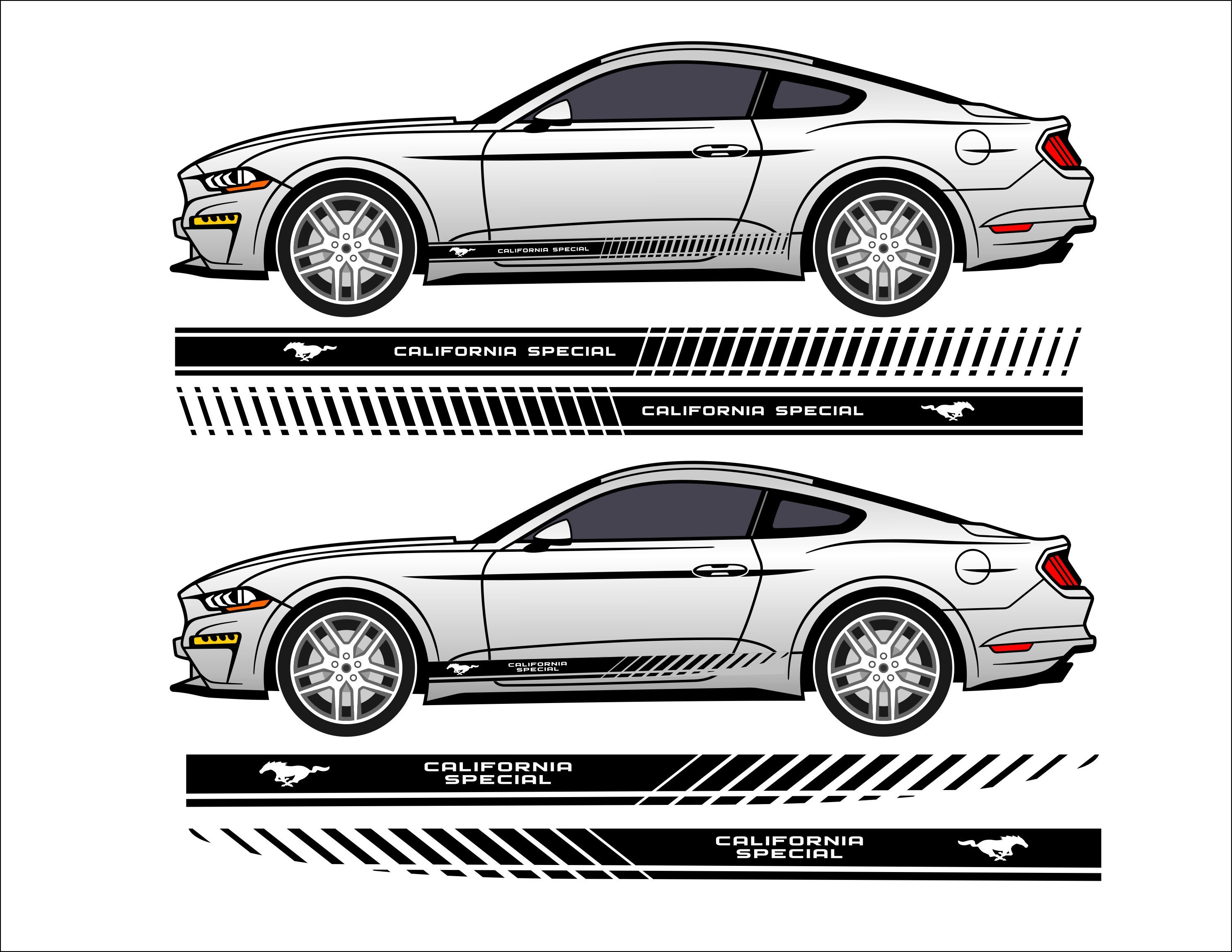 Ford Mustang 2020 SVG Bundle. Classic American Sport Muscle Car ...