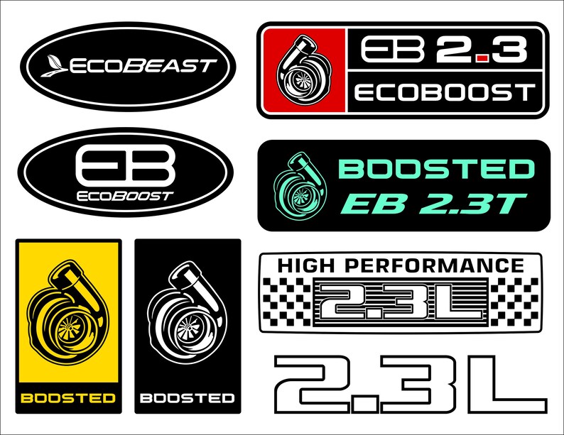 Ford Mustang SVG Bundle. Classic American Sport Muscle Car. Motor ...