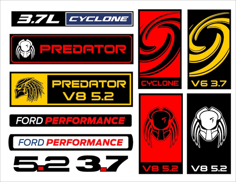 Ford Mustang SVG Bundle. Classic American Sport Muscle Car. Motor ...