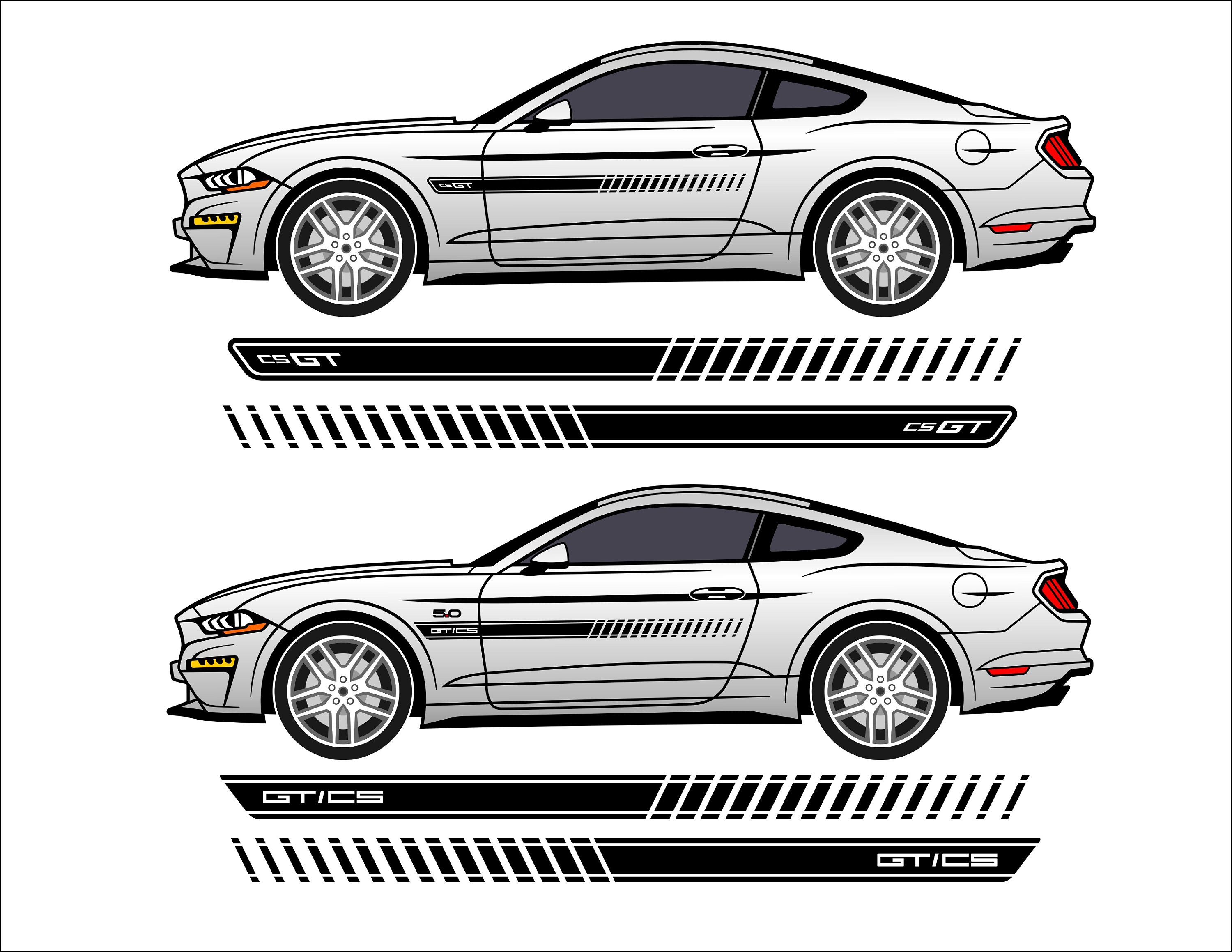 Ford Mustang 2020 SVG Bundle. Classic American Sport Muscle Car ...