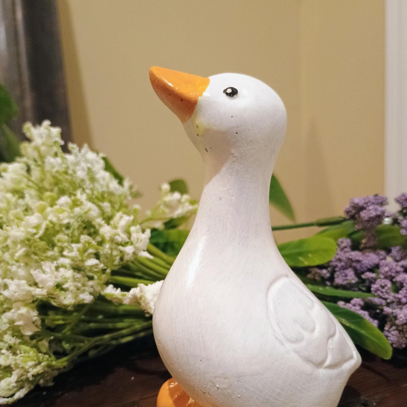 Concrete Goose Statue - Etsy