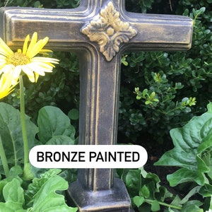 Concrete Cross Cement Garden Cross Lawn Ornament/ Memorial Cross ...