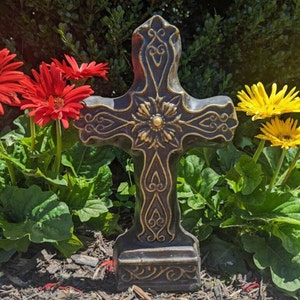 Concrete Garden Cross Concrete Standing Catholic Christian Monument ...