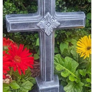 Concrete Cross Cement Garden Cross Lawn Ornament/ Memorial Cross ...