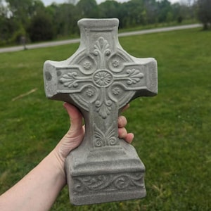 Standing Concrete Cross Statue/ Concrete Garden Cross/ Cement Cross ...