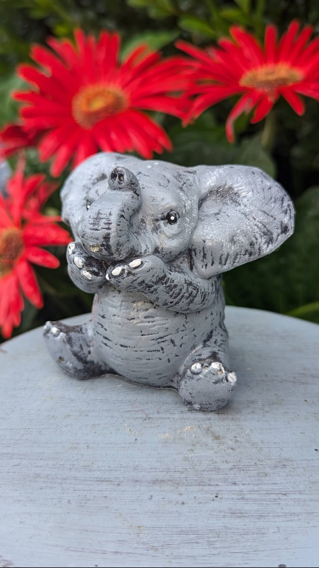 Concrete Elephant Statue/ Garden Ornament/ Animal Sculpture Cement ...