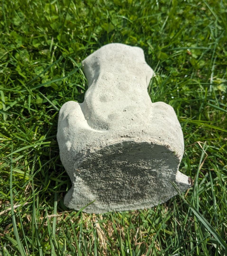 Concrete Frog/ Concrete Garden Frog/ Cement Frog/ Outdoor Frog Decor ...
