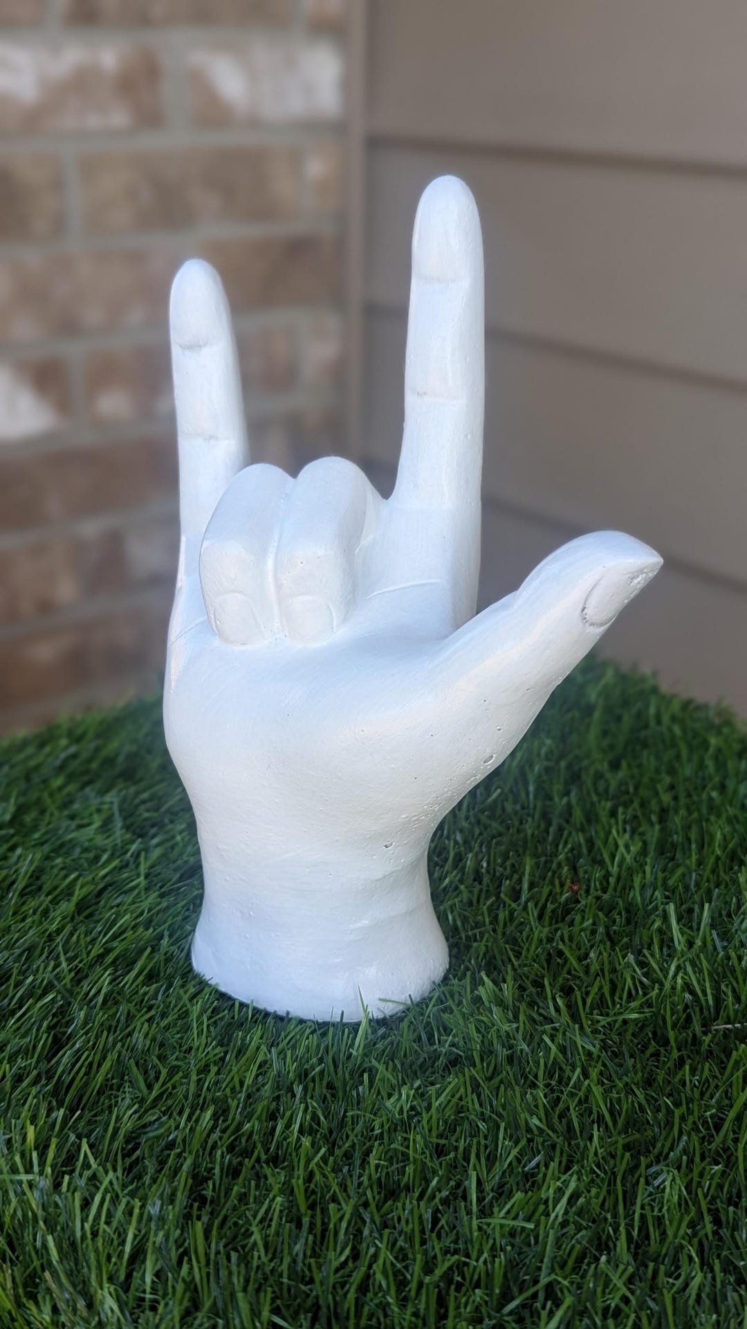 ASL I Love You Concrete Statue Figurine Paperweight Desk/shelf Decor/ I ...