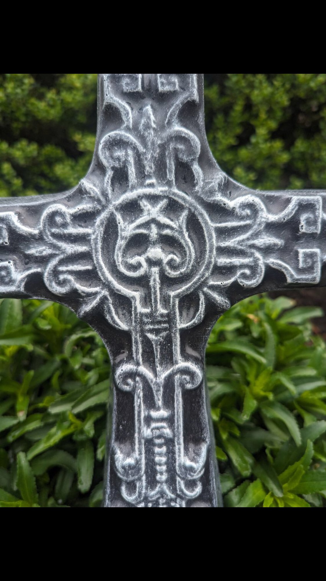 Celtic Concrete Cross/ Concrete Garden Cross/ Cement Cross Statue/ Lawn ...