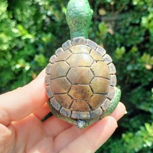 Concrete Praying Turtle/ Cement Meditating Turtle/ Zen Animal Stone Art ...