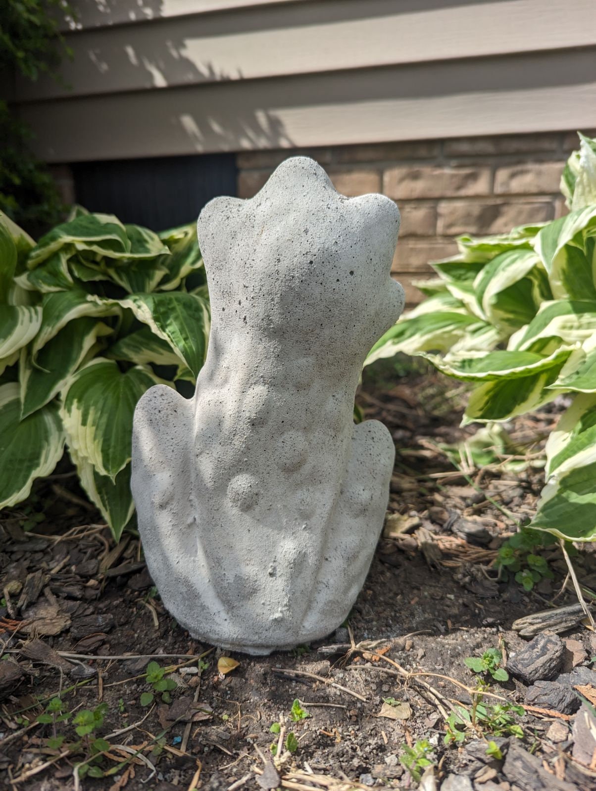 Concrete Frog/ Concrete Garden Frog/ Cement Frog/ Outdoor Frog Decor ...