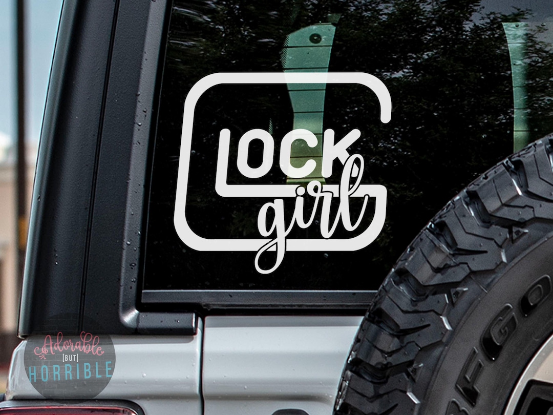 Glock Girl Vehicle Decal Stickers Truck Decal Adult Gifts for Her ...