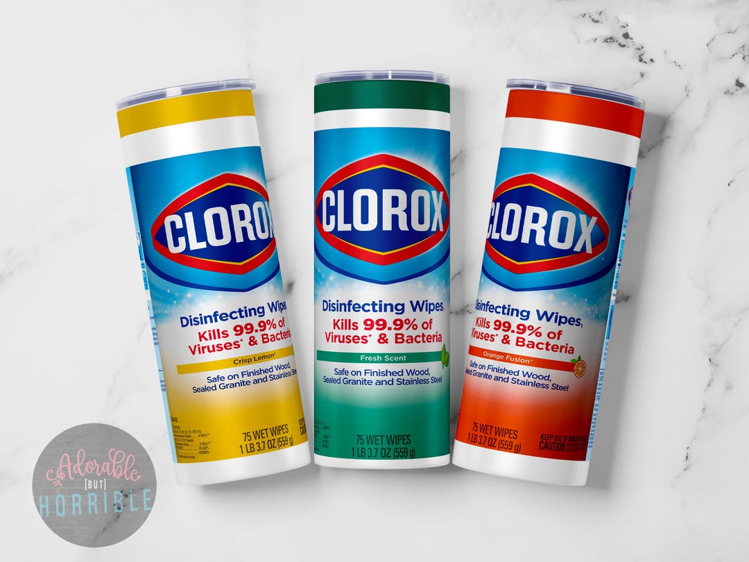 Clorox Disinfecting Wipes ⁝ 20 Oz Skinny Tumblers ⁝ Sarcastic ⁝ Funny ...