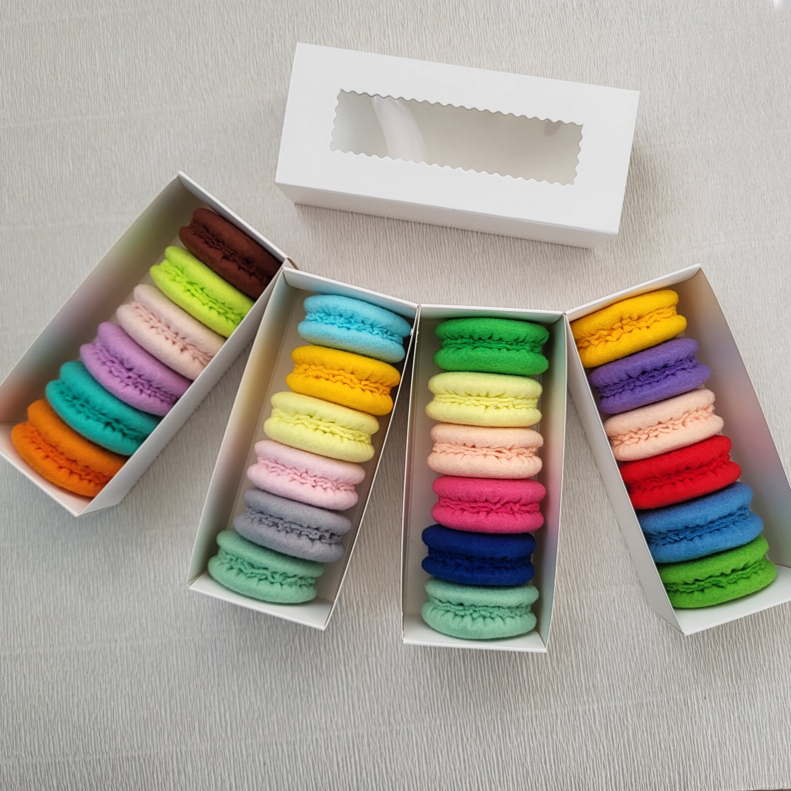 Macarons and Cookies Felt Set,felt Doll Food,toy Food,pretend Food ...