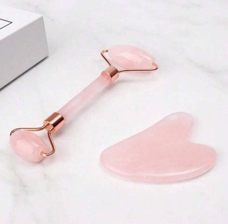 Face Roller Gua Sha Set - Etsy