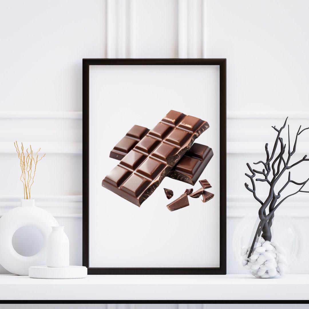 Chocolate Bar Wall Art. Chocolate Print. Unframed JPG Files. Cafe, Shop ...