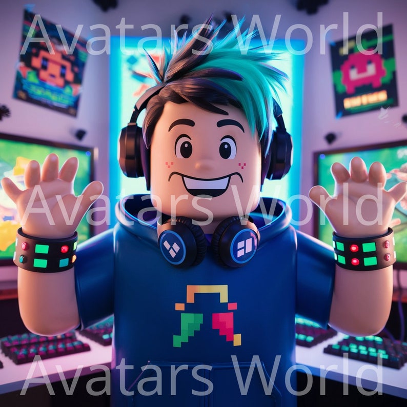 4 gamer Boy Roblox Profile Pictures / Game Avatar / Social Media Logo ...