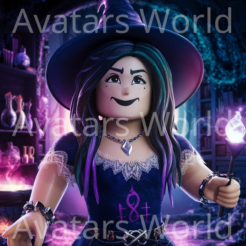 5 magical Witch Roblox Profile Pictures / Game Avatar / Social Media ...
