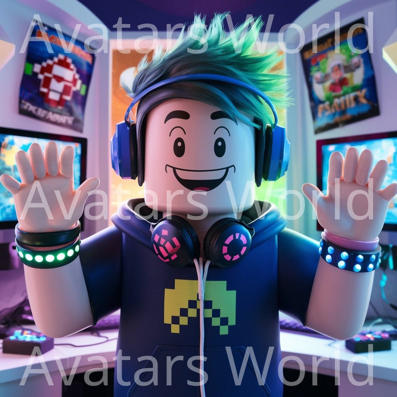4 gamer Boy Roblox Profile Pictures / Game Avatar / Social Media Logo ...
