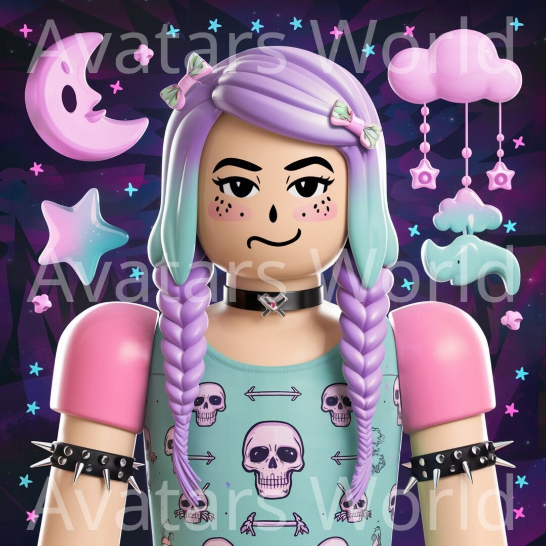 4 pastel Goth Roblox Profile Pictures / Game Avatar / Social Media Logo ...
