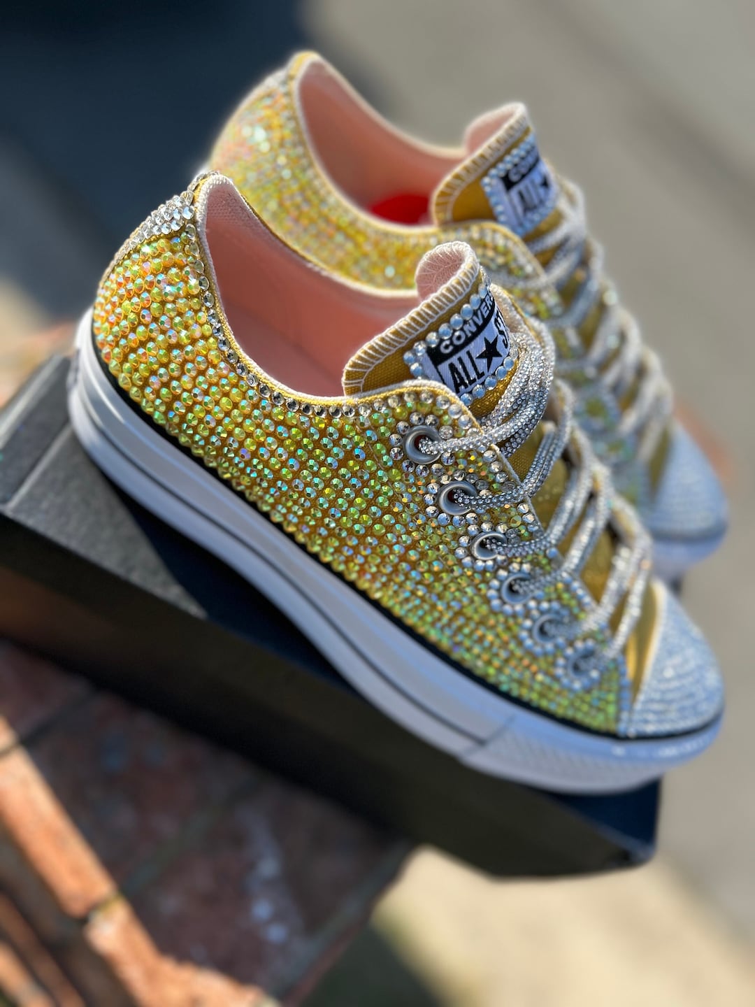 Bling Converse (low) - Etsy