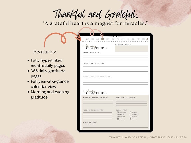 Thankful and Grateful Gratitude Journal - Etsy