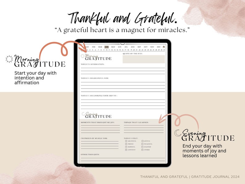 Thankful and Grateful Gratitude Journal - Etsy
