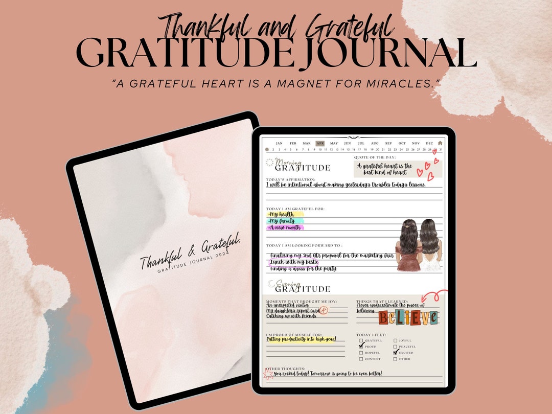 Thankful and Grateful Gratitude Journal - Etsy
