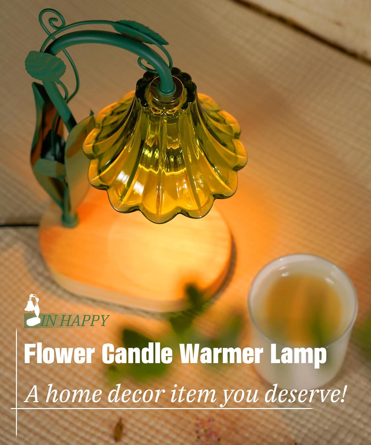 Flower Candle Warmer Lamp: Floral Home Decor With Timer - Etsy