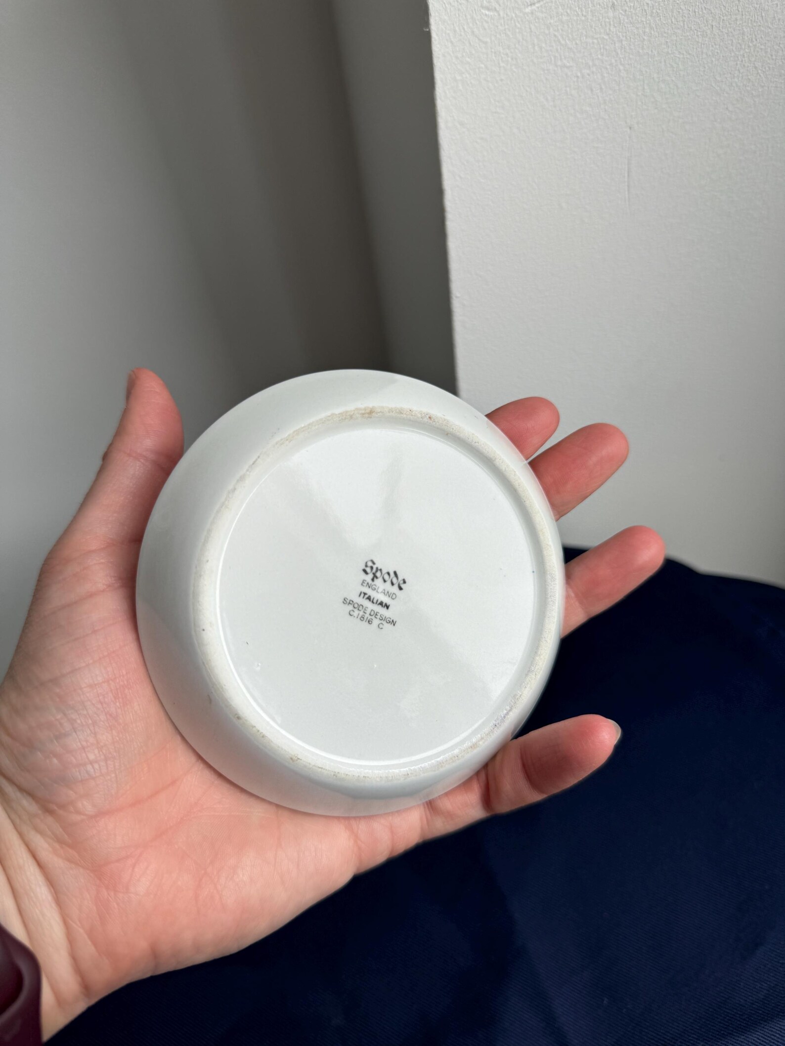 Vintage Spode Italian Pin Dish, Vintage Spode Trinket Dish, Signed on ...