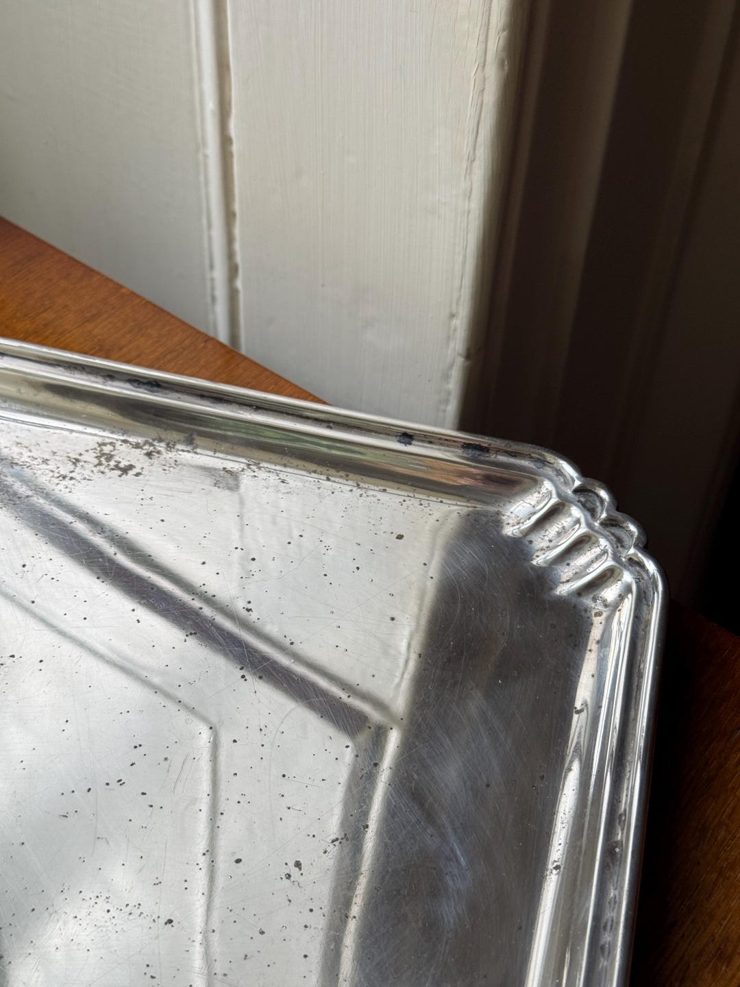 Antique Silverplated Tray, Silver Plated Metal Tray, Silver Tray, Art ...
