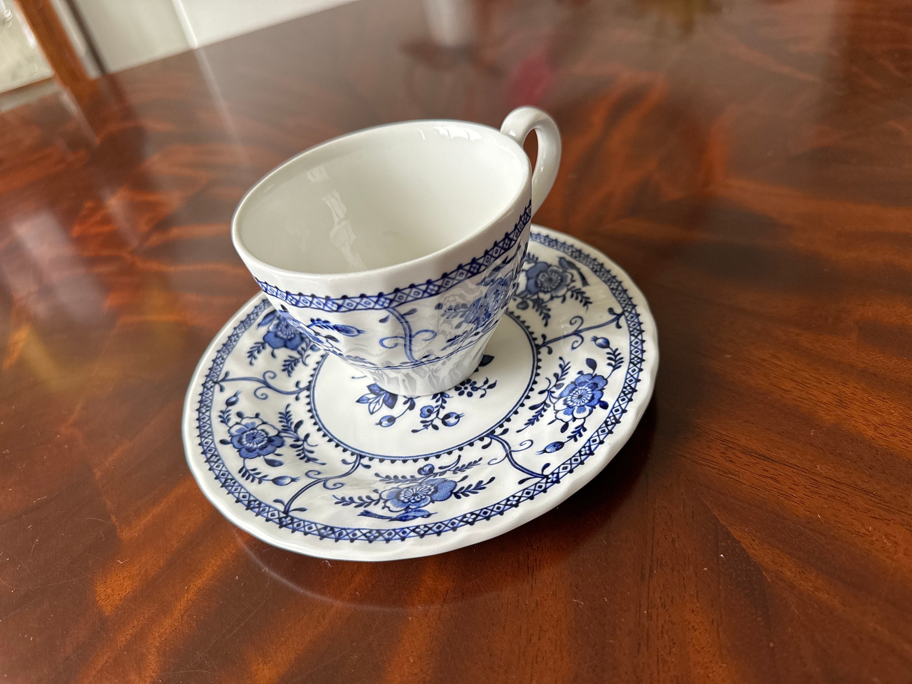 Johnson Bros. 'indies' Pattern Blue and White Transferware Teacup and ...