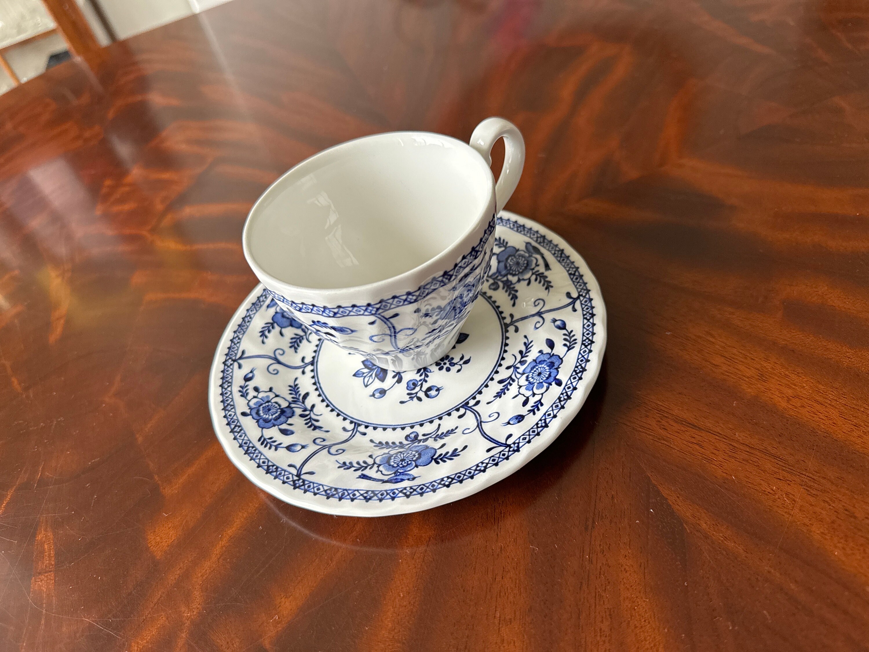 Johnson Bros. 'indies' Pattern Blue and White Transferware Teacup and ...