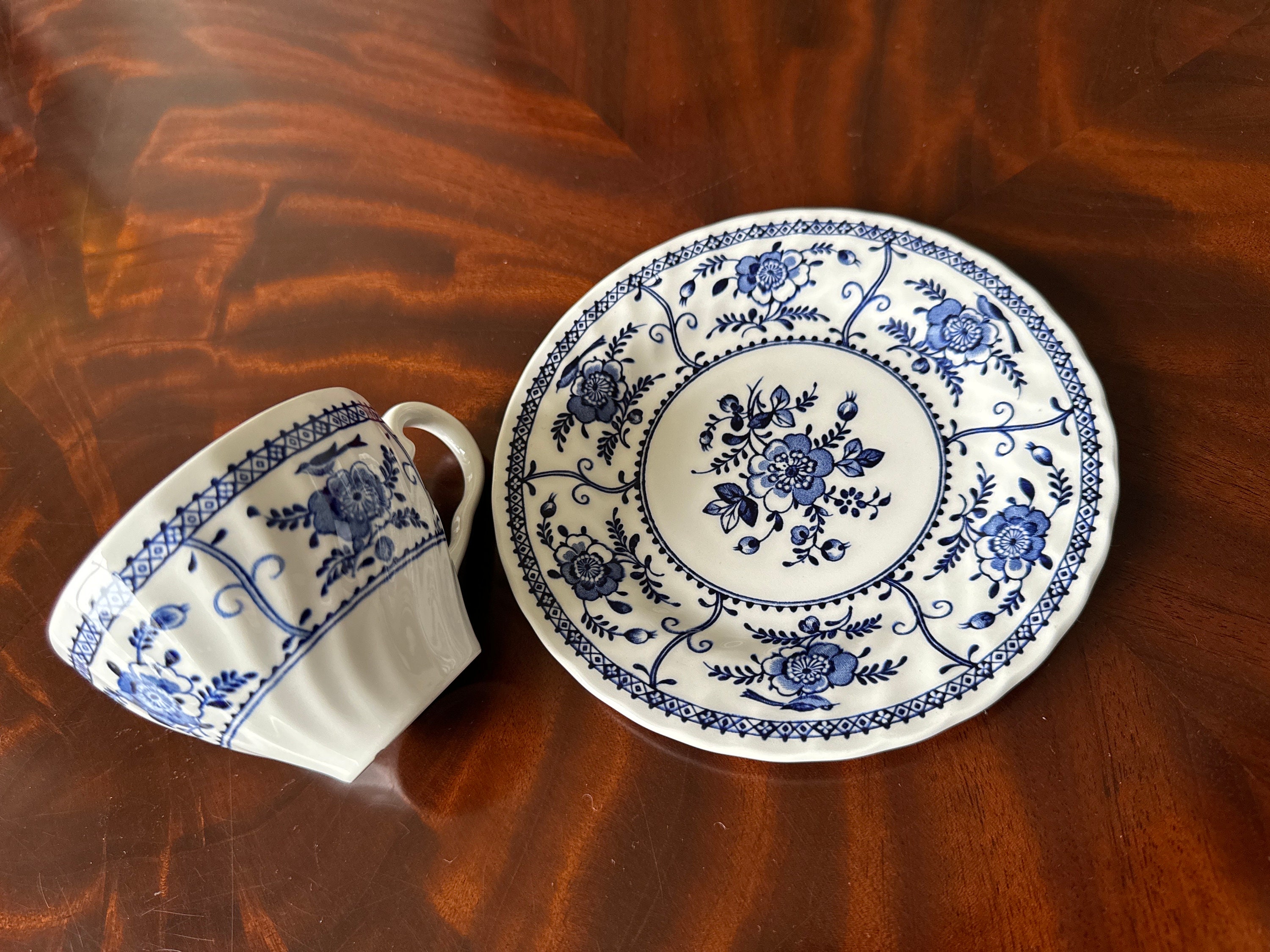 Johnson Bros. 'indies' Pattern Blue and White Transferware Teacup and ...