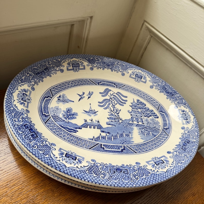 Willow Pattern Plates - Etsy UK