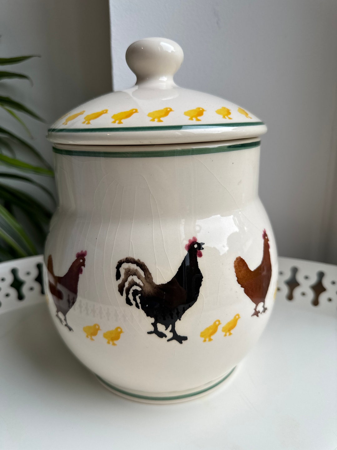 Lovely Vintage Biscuit Barrel by Westfield Art Pottery, Staffordshire ...
