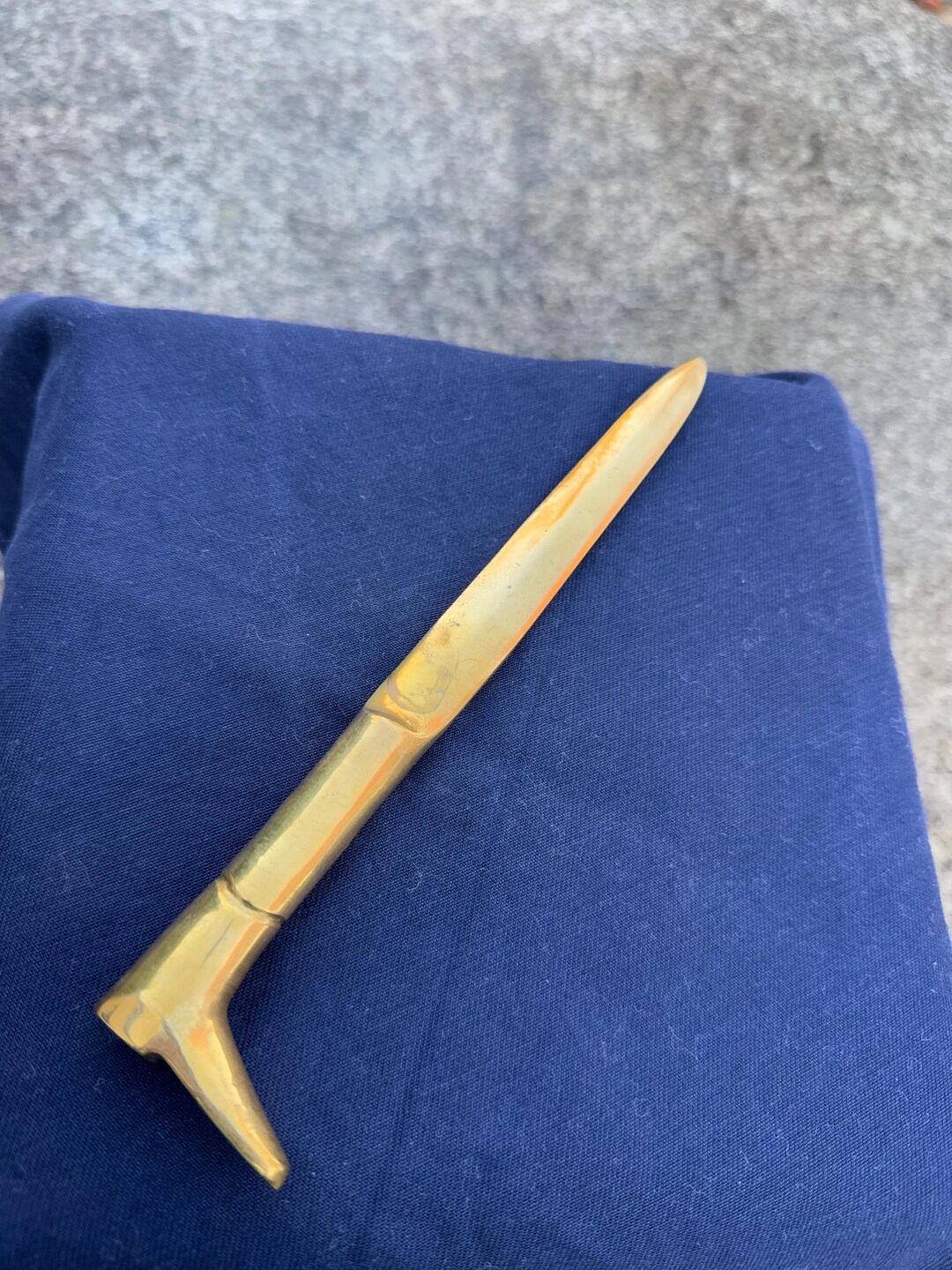 A Beautiful and Unique Brass Boot Letter Opener - Etsy