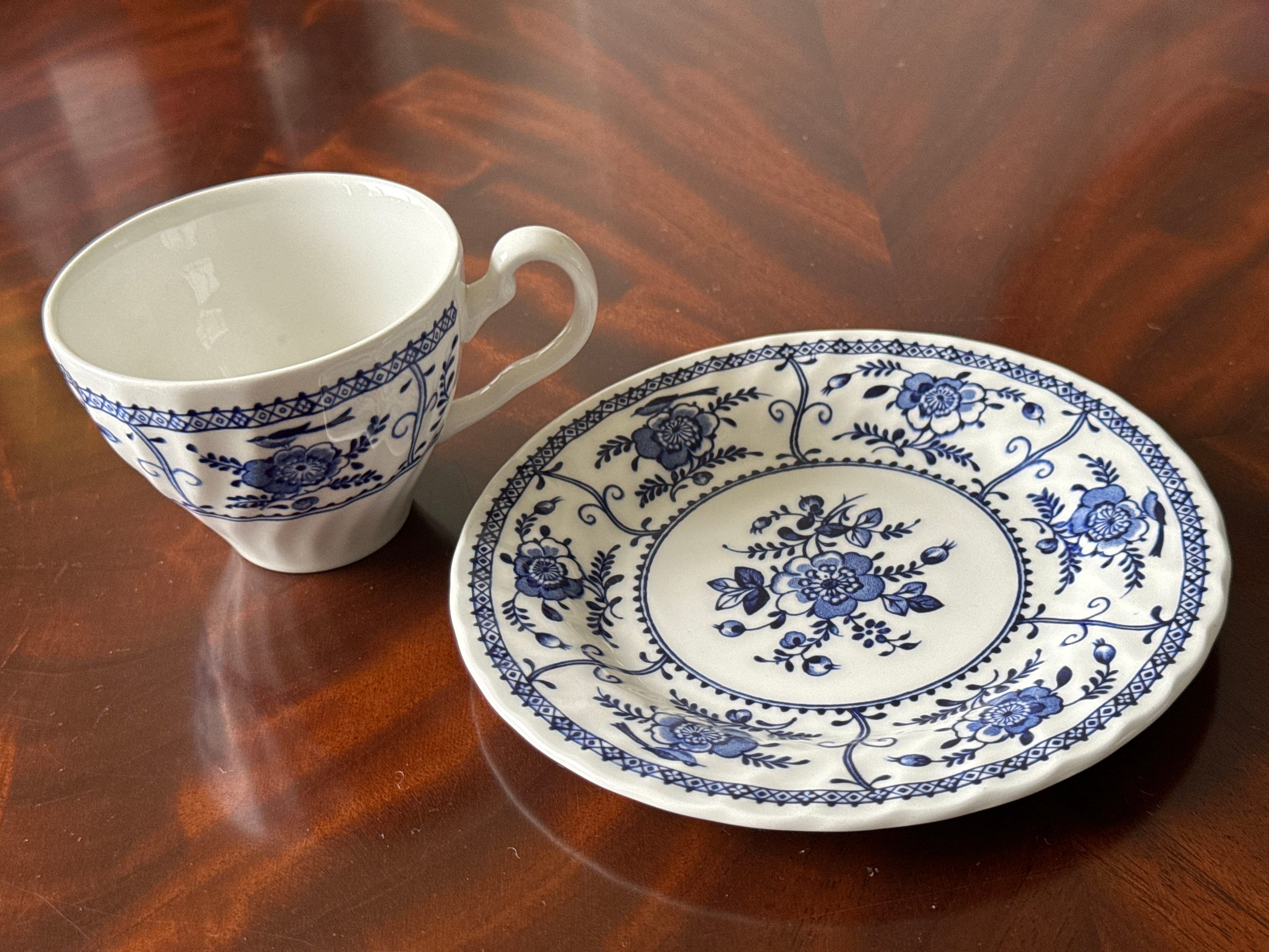 Johnson Bros. 'indies' Pattern Blue and White Transferware Teacup and ...
